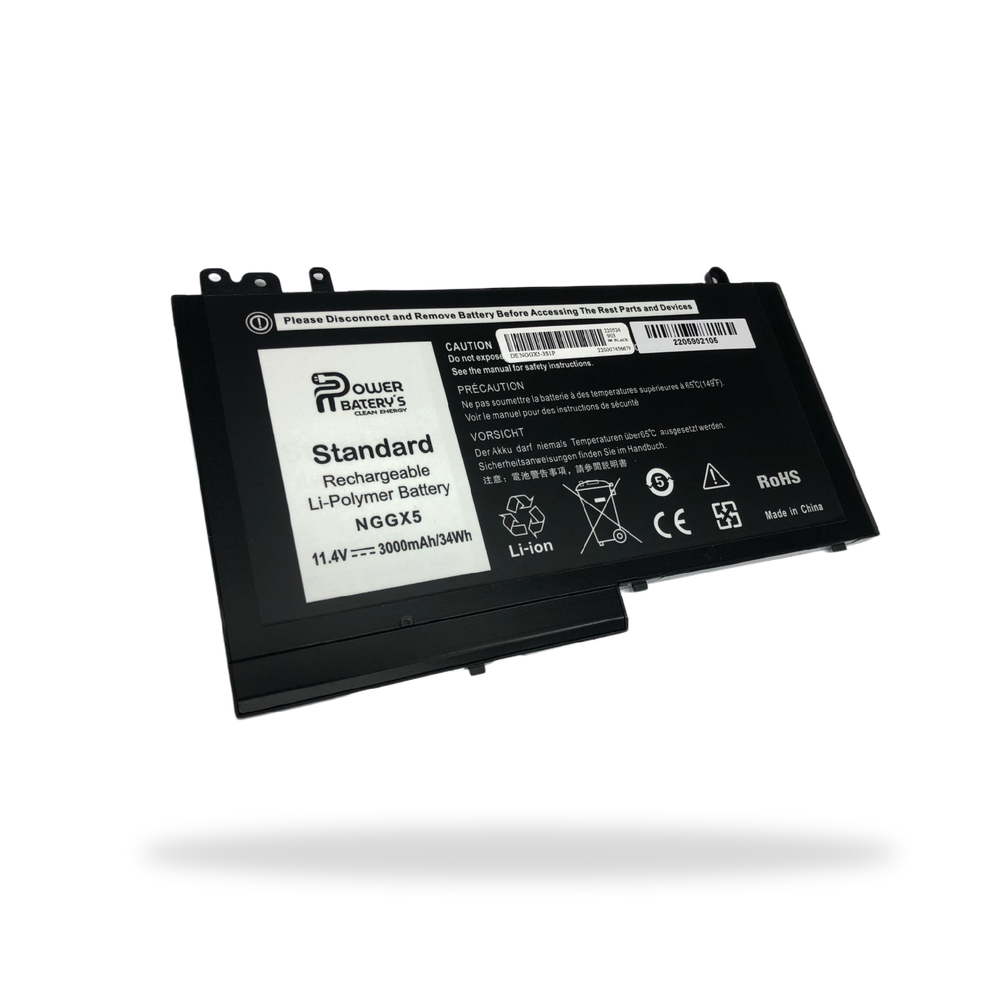 BATERIA PORTATIL DELL E5470 NGGX5 (11.4V) 47WH - Memory Mark S.A.S