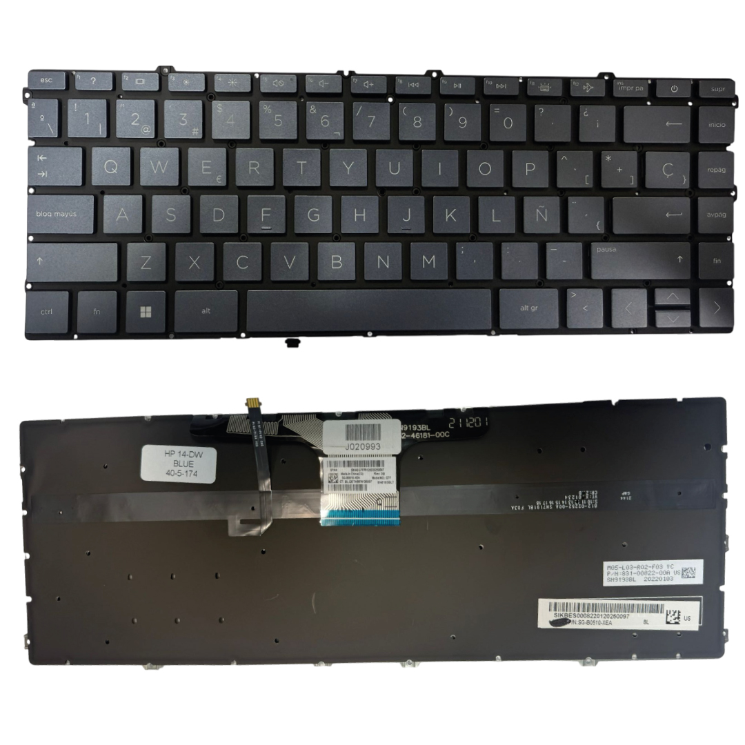 TECLADO HP PAVILION X360 14-DW 14-DV 14M-DW 14T-DW 13-BB 14-DY 14M-DW1000 14M-DW0023DX - Memory ...